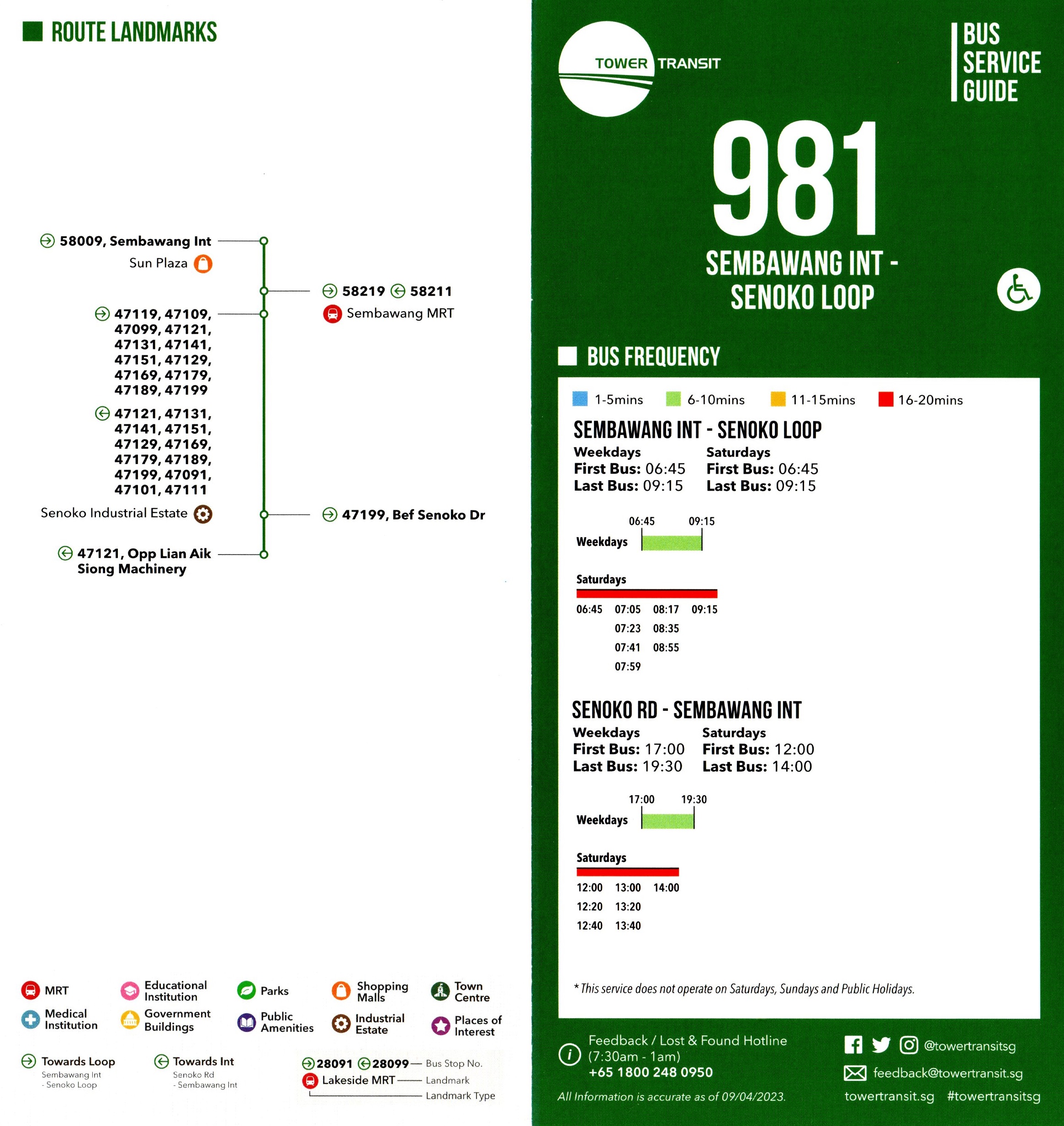 File:Service 981 - 9 Apr 2023 (Front).jpg - SgWiki