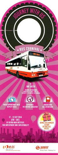 SMRT Buses Miscellaneous Brochures: Journey With Us Hangers - SgWiki