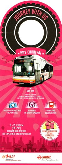 SMRT Buses Miscellaneous Brochures: Journey With Us Hangers - SgWiki