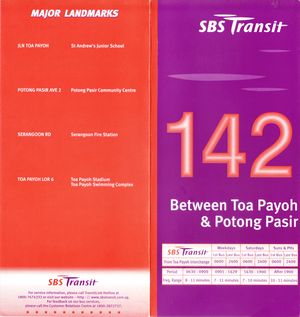 SBS Transit First Generation - Full Purple: Services 142 - 159 - SgWiki