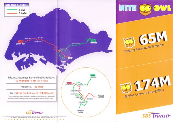 SBS Transit First Generation - Full Purple: Nite Owl Services (M suffix ...