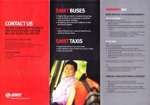 SMRT Buses Miscellaneous Brochures: Safety Brochures - SgWiki