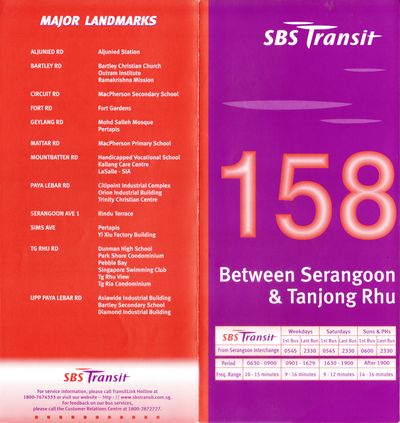 SBS Transit First Generation - Full Purple: Services 142 - 159 - SgWiki