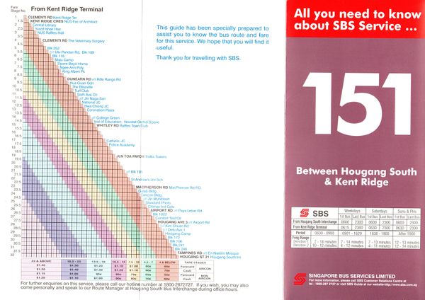 Singapore Bus Service: Services 151 - 170 - SgWiki