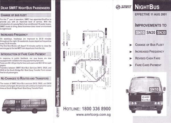 SMRT Buses Miscellaneous Brochures: NightBus - SgWiki