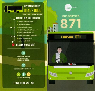 Tower Transit: Service Introduction/Enhancement Brochures - SgWiki