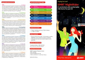 SMRT Buses Miscellaneous Brochures: NightRider - SgWiki