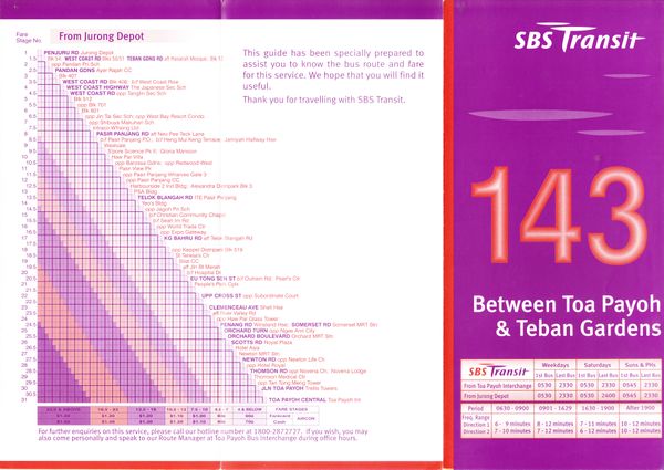 SBS Transit First Generation - Full Purple: Services 142 - 159 - SgWiki