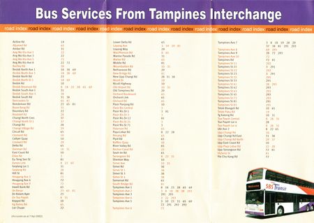 SBS Transit Town Guides: Tampines - SgWiki
